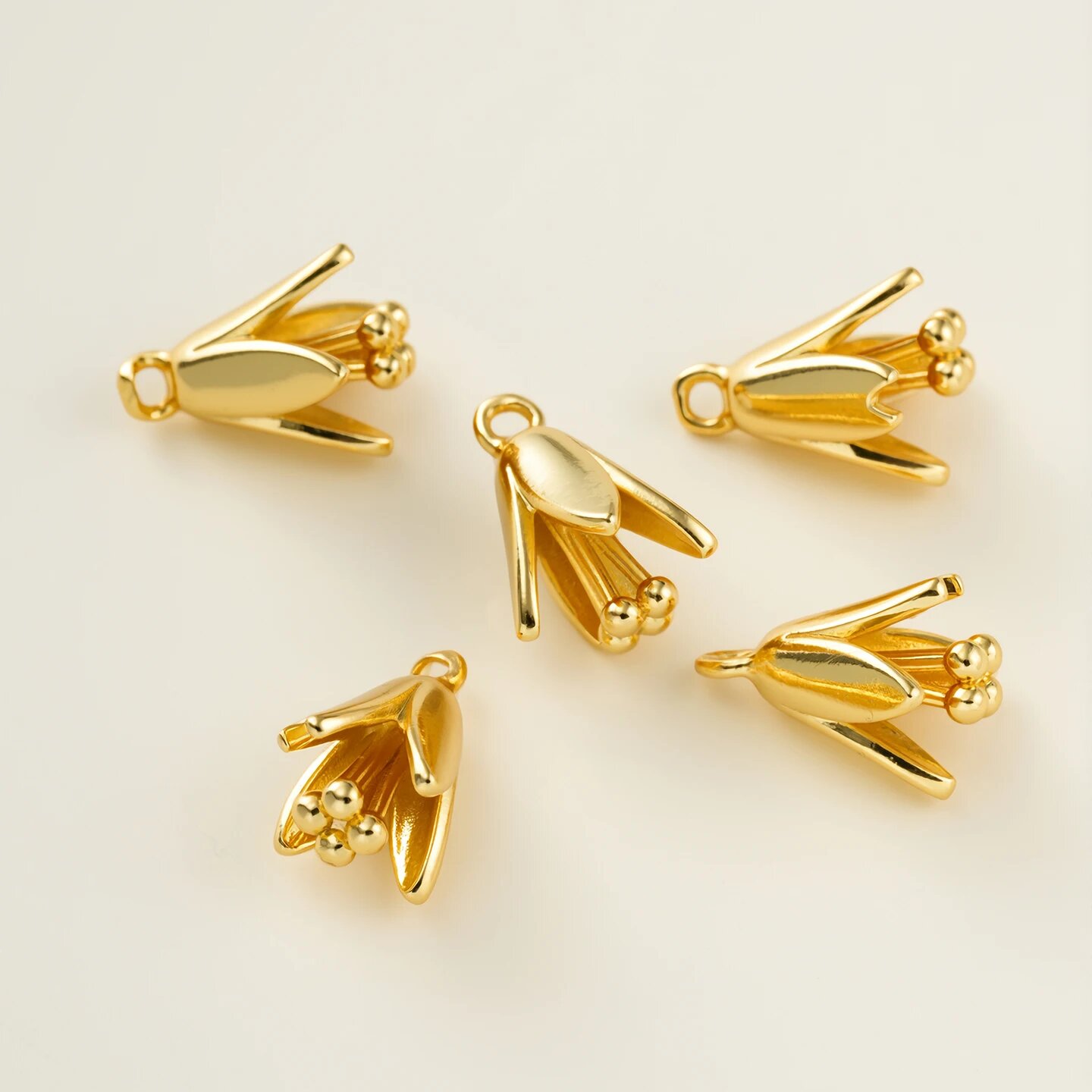 Медные позолоченные подвески St.kunkka 2 шт. 18k gold