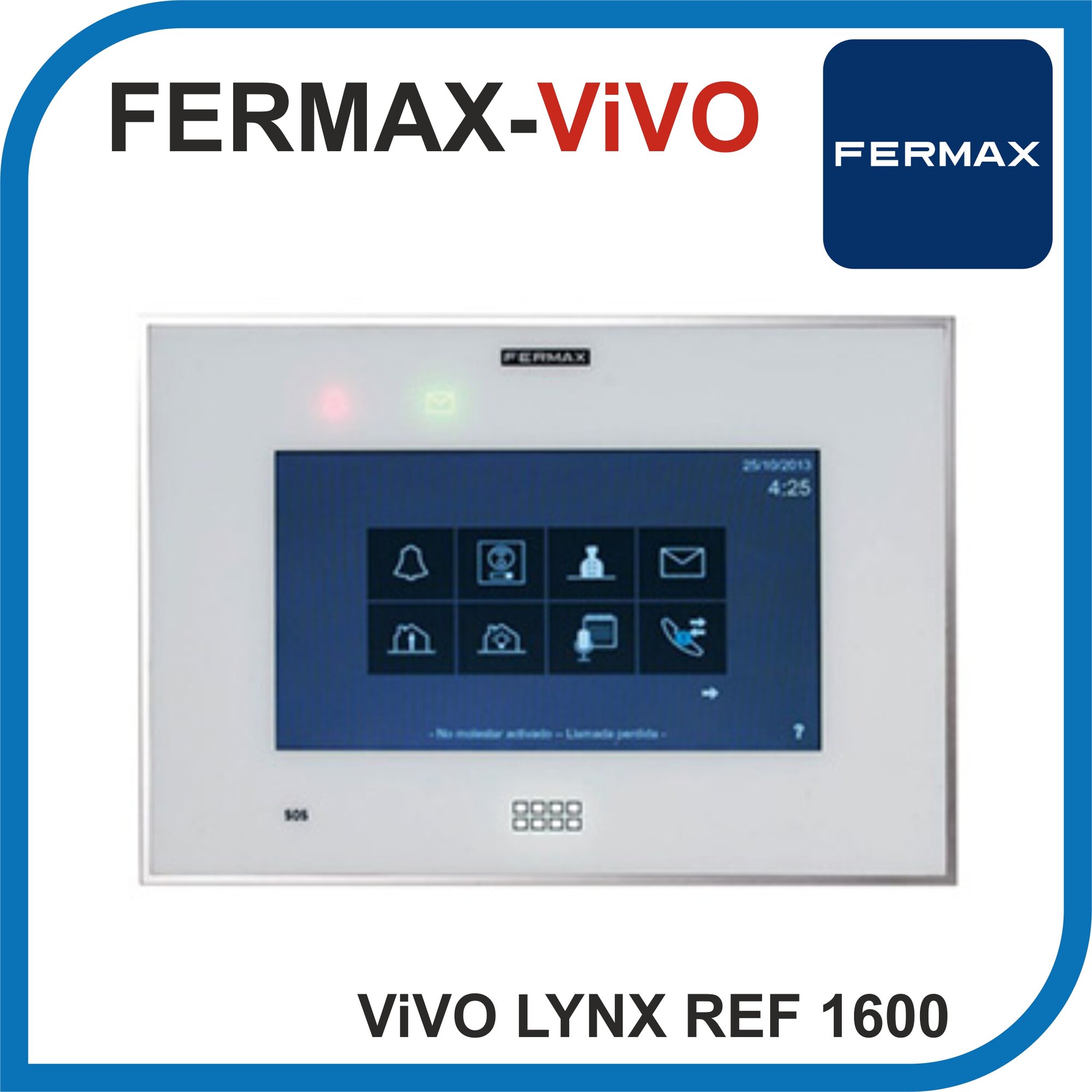 FERMAX. ViVO LYNX REF 1600. Монитор видеодомофона 7 дюймов.