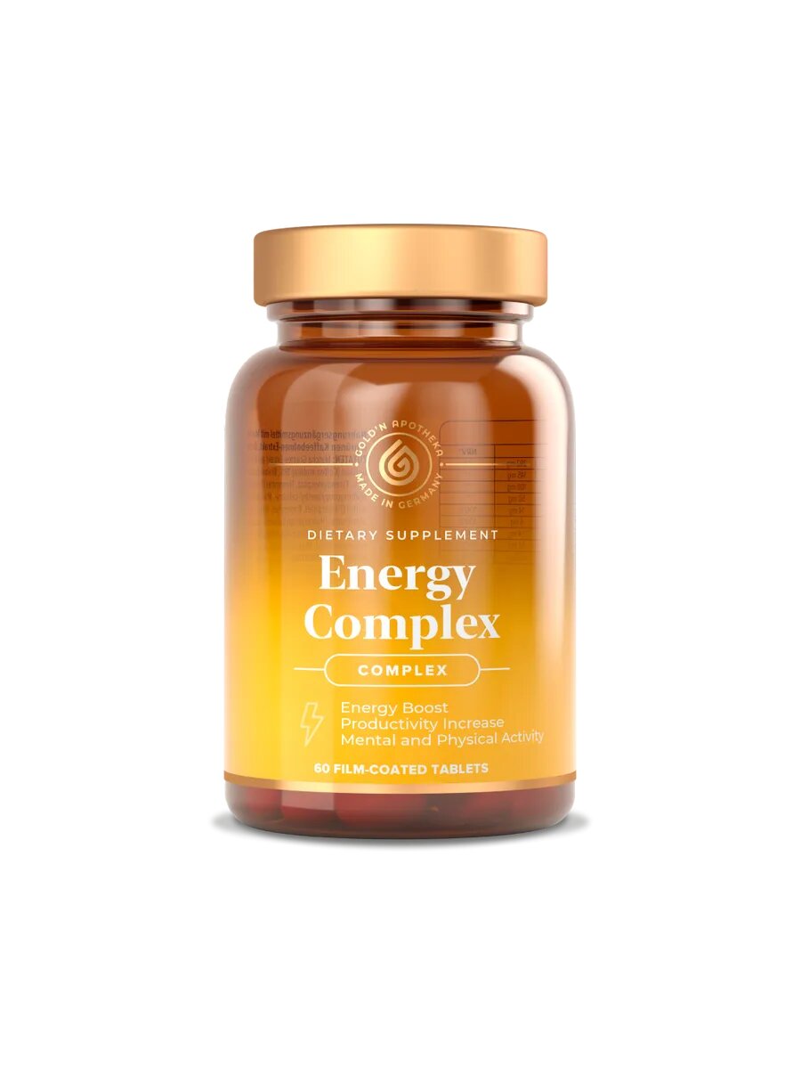 Gold'n Apotheka Energy Complex/Голдн Апотека Нао Брейн Стимулейшен таблетки покрыт. плен. об. массой 726,92 мг 60 шт