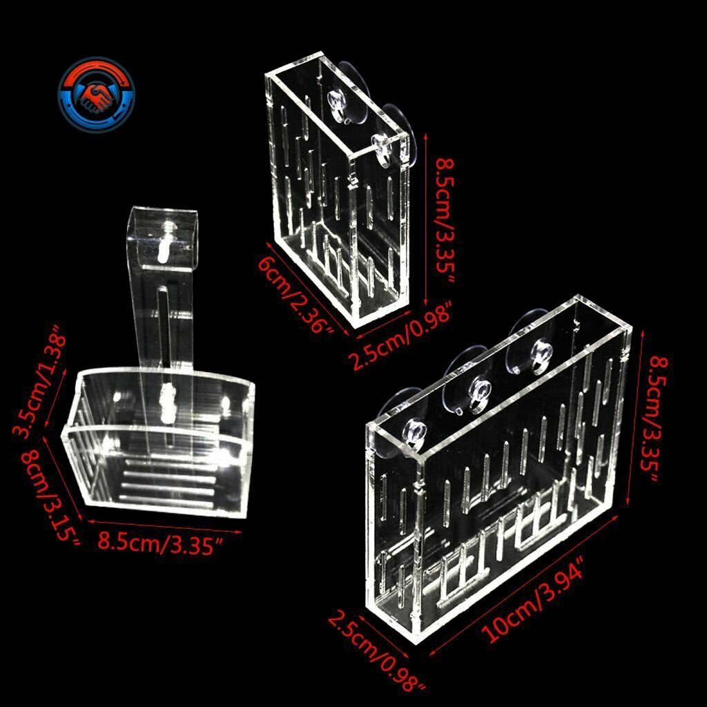 Прозрачная акриловая кормушка для птиц и грызунов, вешаемая чаша для аквариумных растений и мелких грызунов, компактное решение для дома