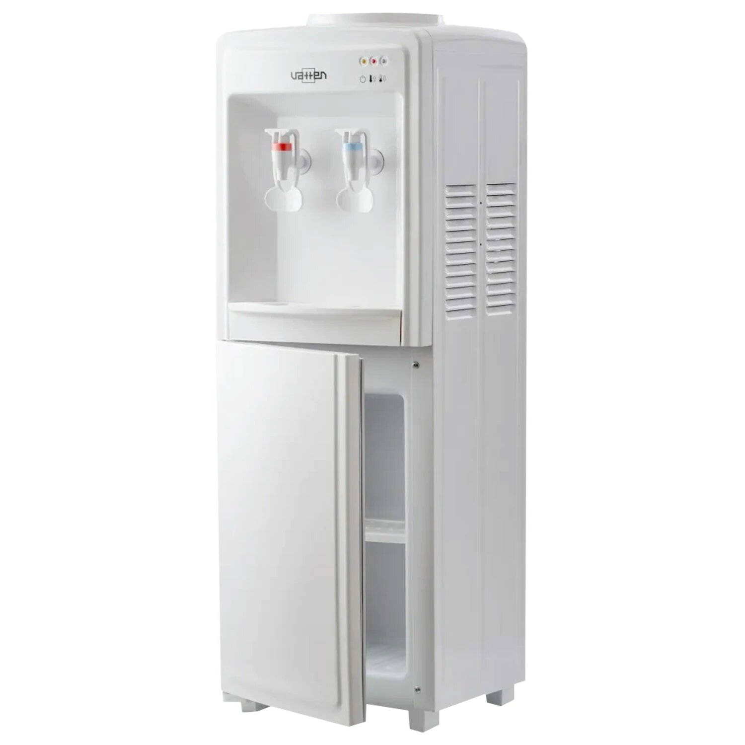 Кулер-водонагреватель без охлаждения, VATTEN V09WF, напольный, шкаф, 2 крана, белый, 0506