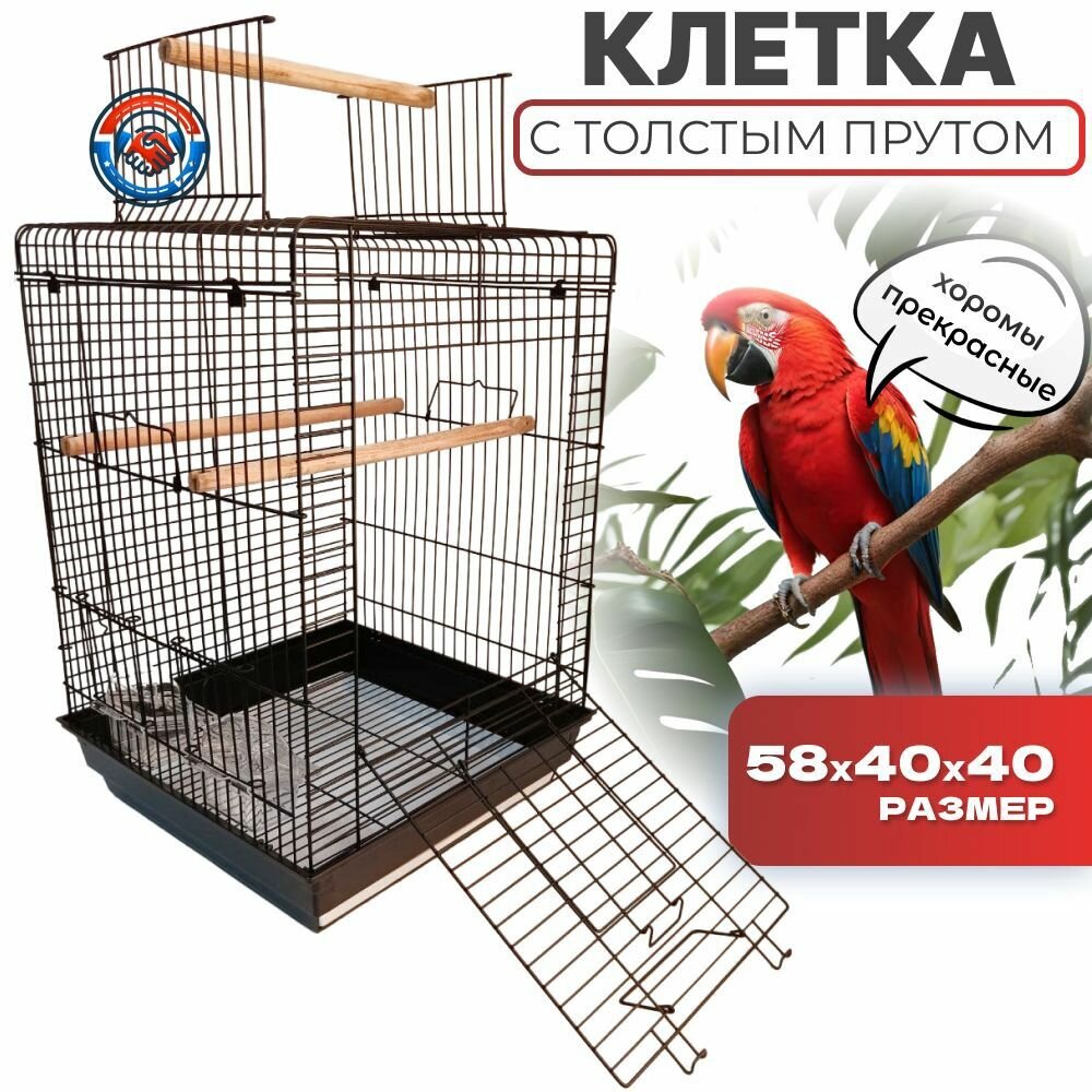 Большая золотая клетка для птиц с толстыми металлическими прутьями, универсальный дом для волнистых попугаев, канареек и мелких птиц, стильный аксессуар для интерьера