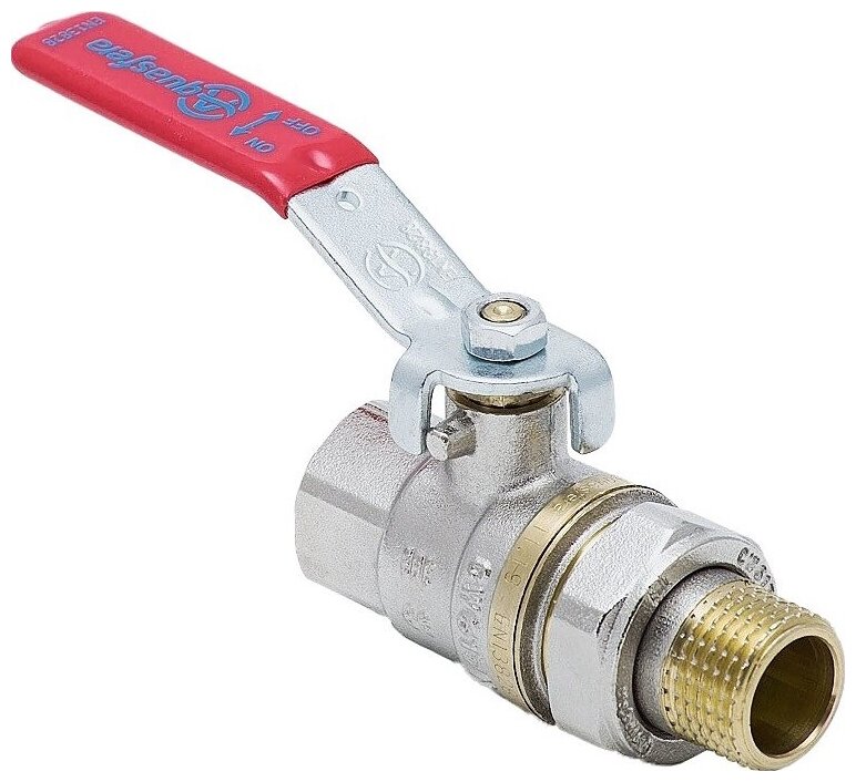 Кран шаровый AQUASFERA Euro 1006-03, запорный, проходной запорный, 1", внутренняя резьба