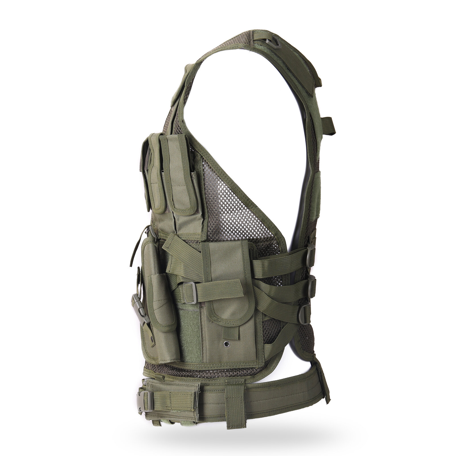 Жилет для защиты CS с быстрой разборкой, полевое снаряжение, размер M, цвет черный