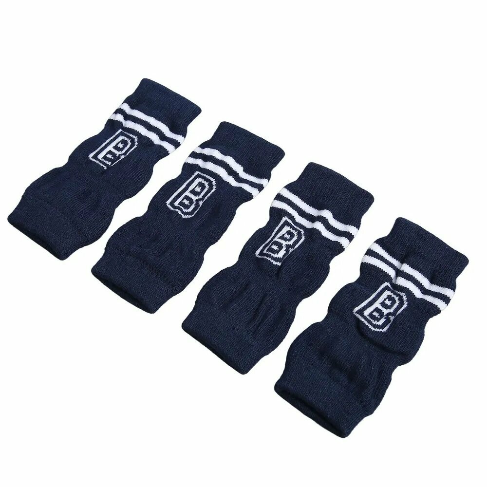 4pcs Набор Запястных Нагрудников для Собаки из Хлопка и Полиуретана Размер M Защита Суставов и от Грязи с Буквенным Паттерном, Накладки для Локтей Пса