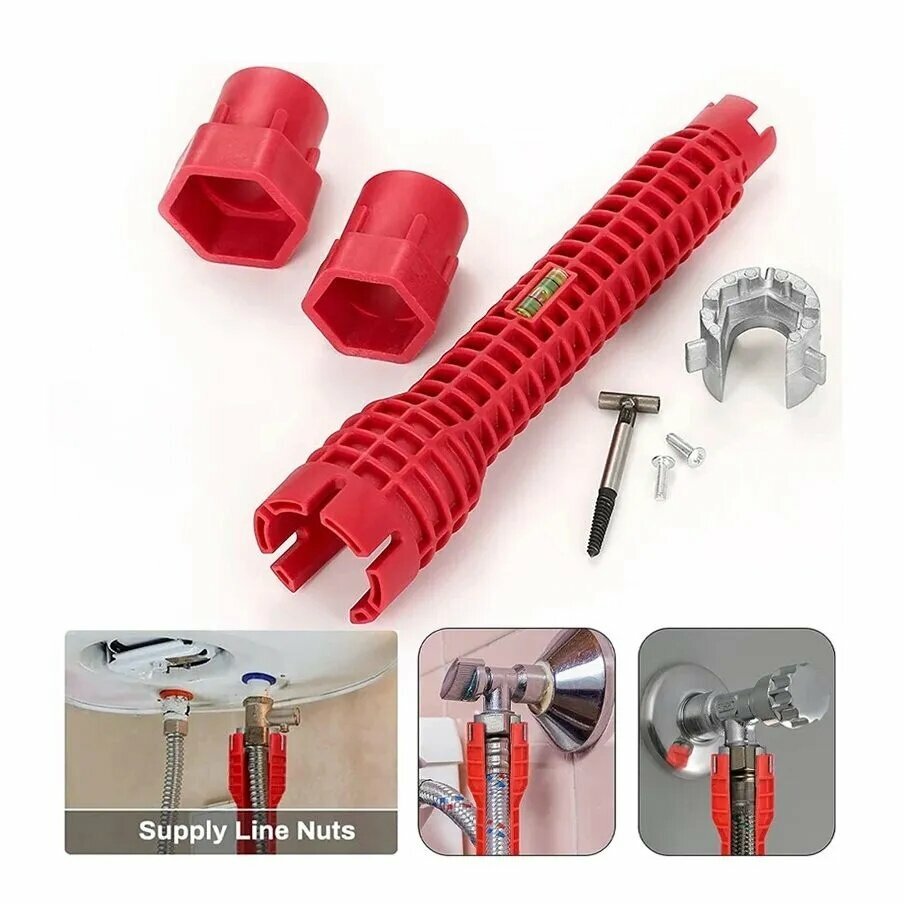 Ключ сантехнический универсальный для смесителей, труб и шлангов