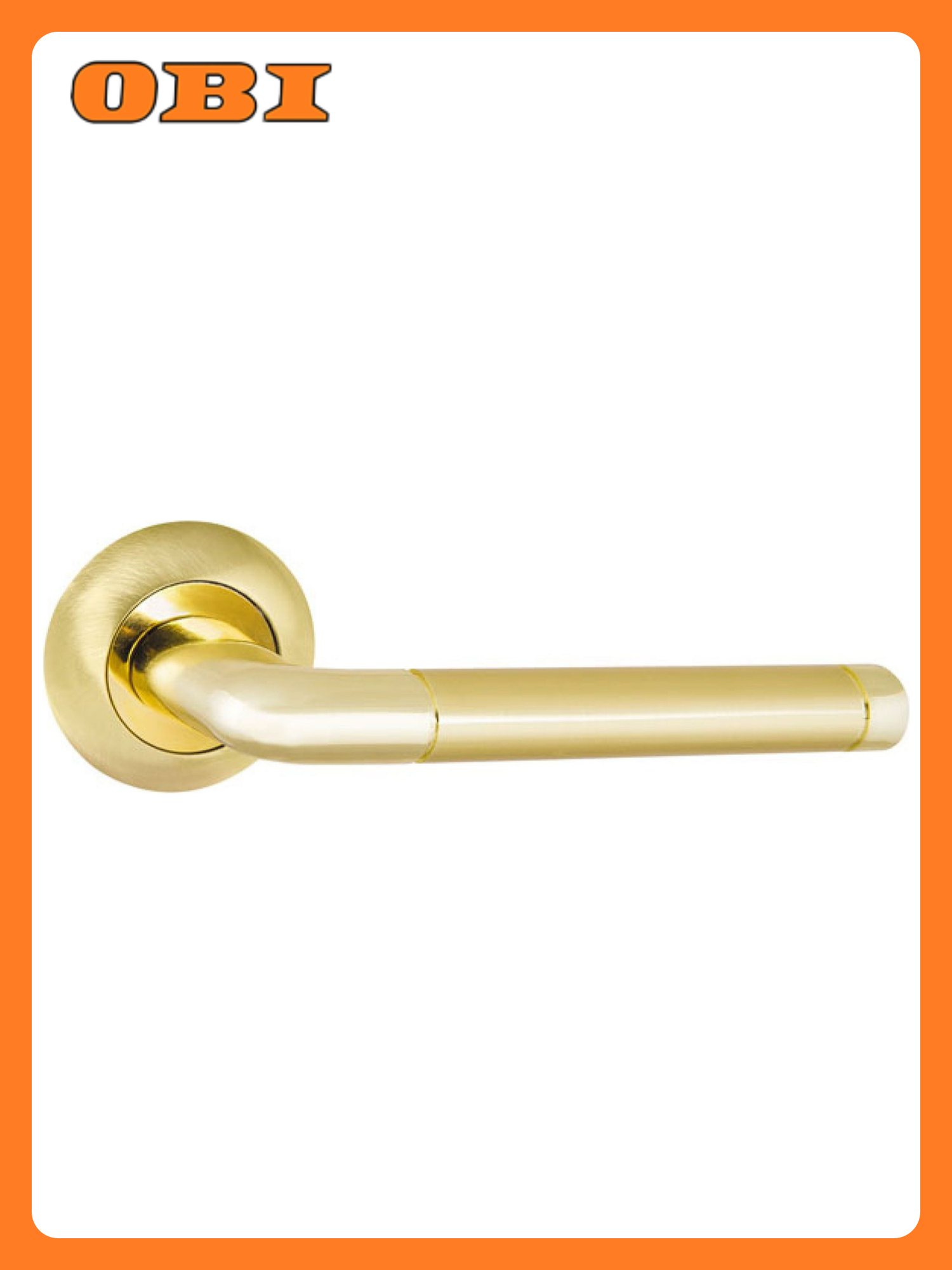 Дверная ручка Punto Rex TL, для входных и межкомнатных дверей, золотистая, алюминий