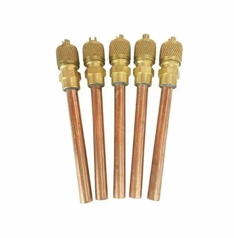 Клапан заправки фреона для компрессора холодильника 6,3*0,4 / 5 см "Шредер" (5 шт)