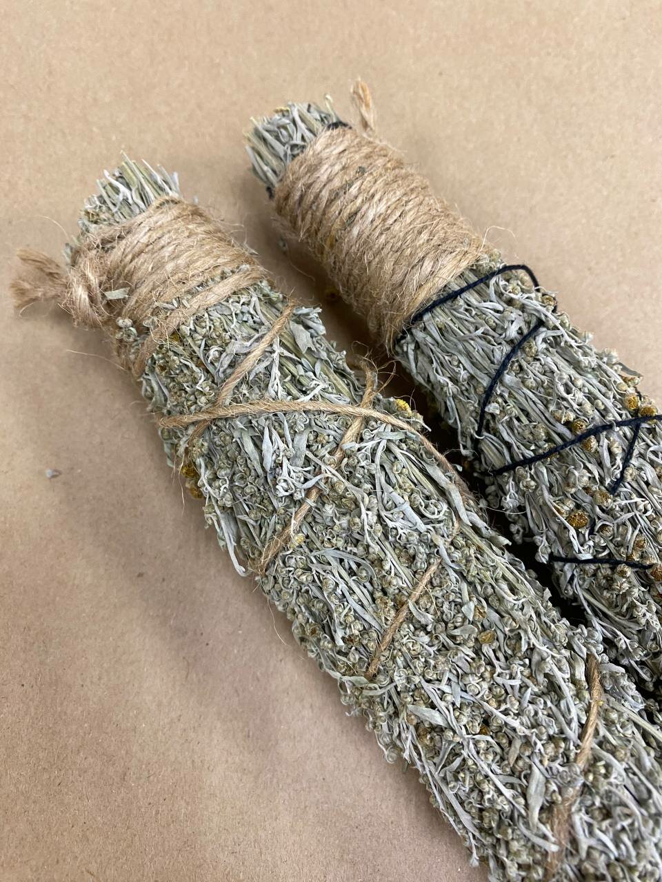 Пучки полыни для окуривания, "Защита от негатива", безосновные, натуральный аромат, 2 шт