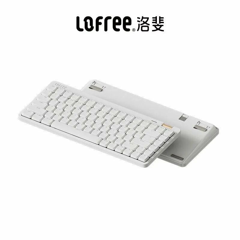 Клавиатура беспроводная Lofree Flow 84 Lite grey, Английская раскладка, белый