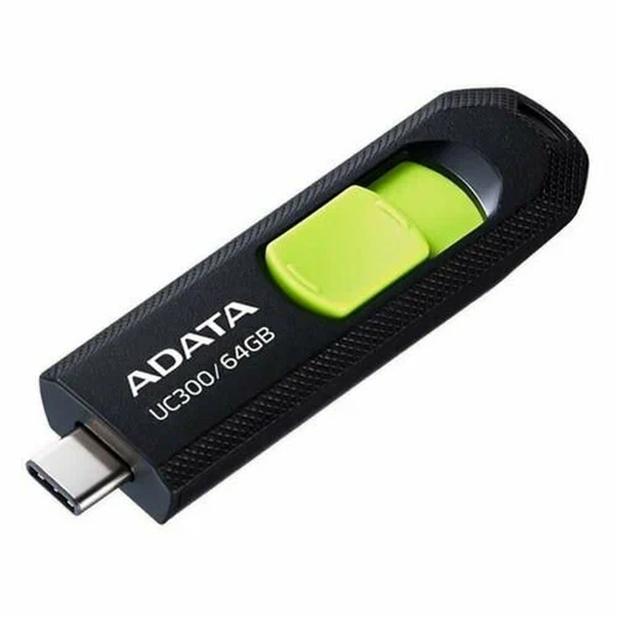 Флешка A-Data UC300 64ГБ USB3.2 черный/зеленый (ACHO-UC300-64G-RBK/GN)