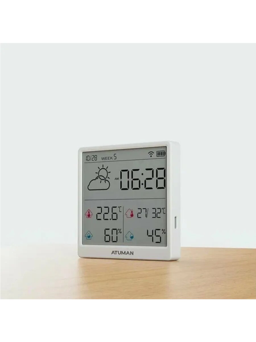 Датчик температуры и влажности ATuMan "Duka TH3", для Xiaomi Mi Home, беспроводной