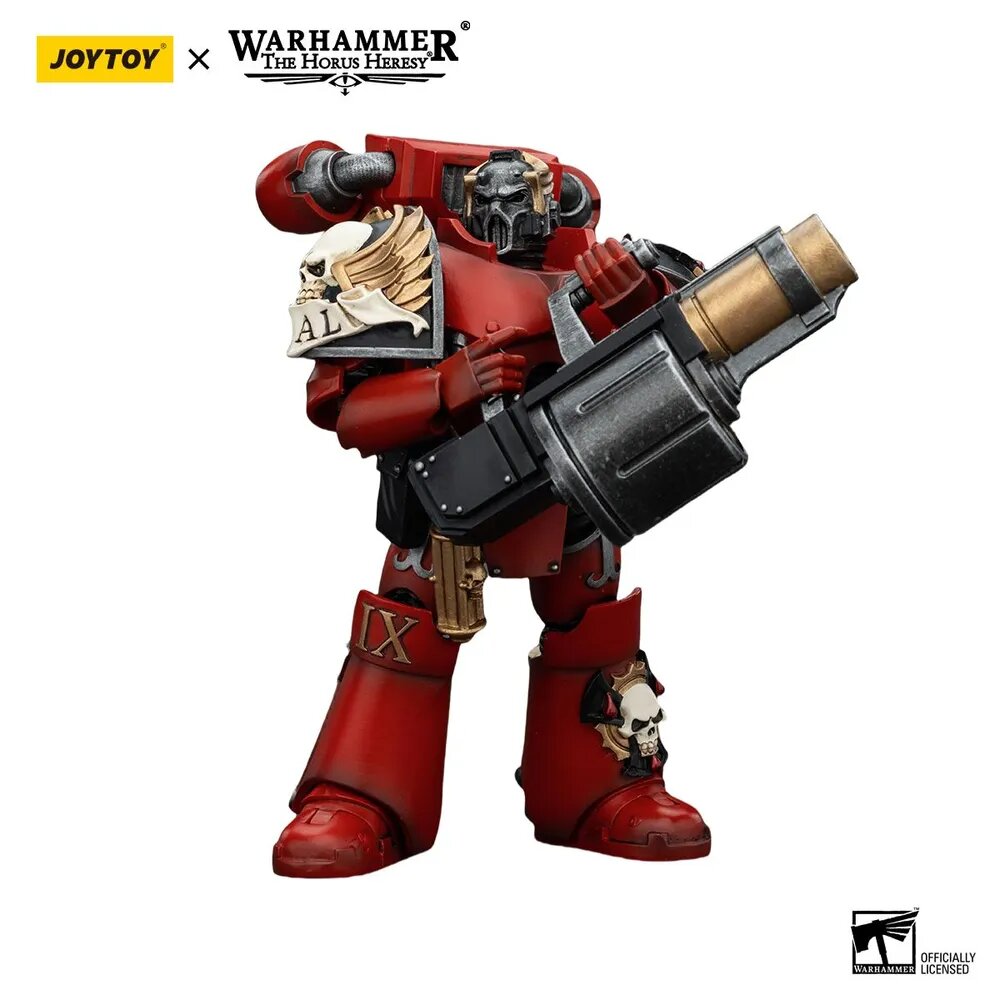 Подвижная фигурка Warhammer JOYTOY 40000 1/18 Отряд Слезы ангела Большой Элем с гранатометом Angel Tears Подарочная модель