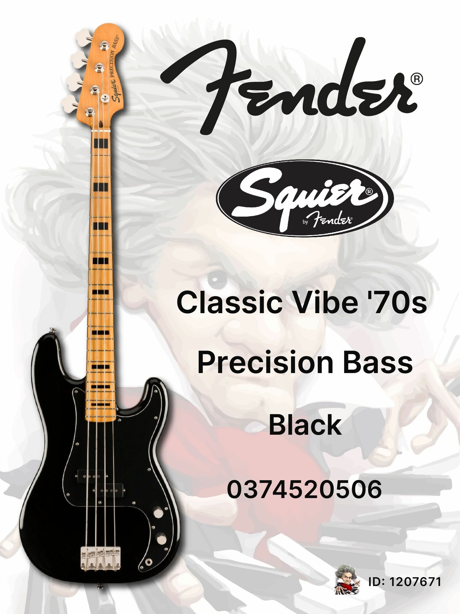 Fender Squier CV 70s Precision Bass 4-струнная электробас