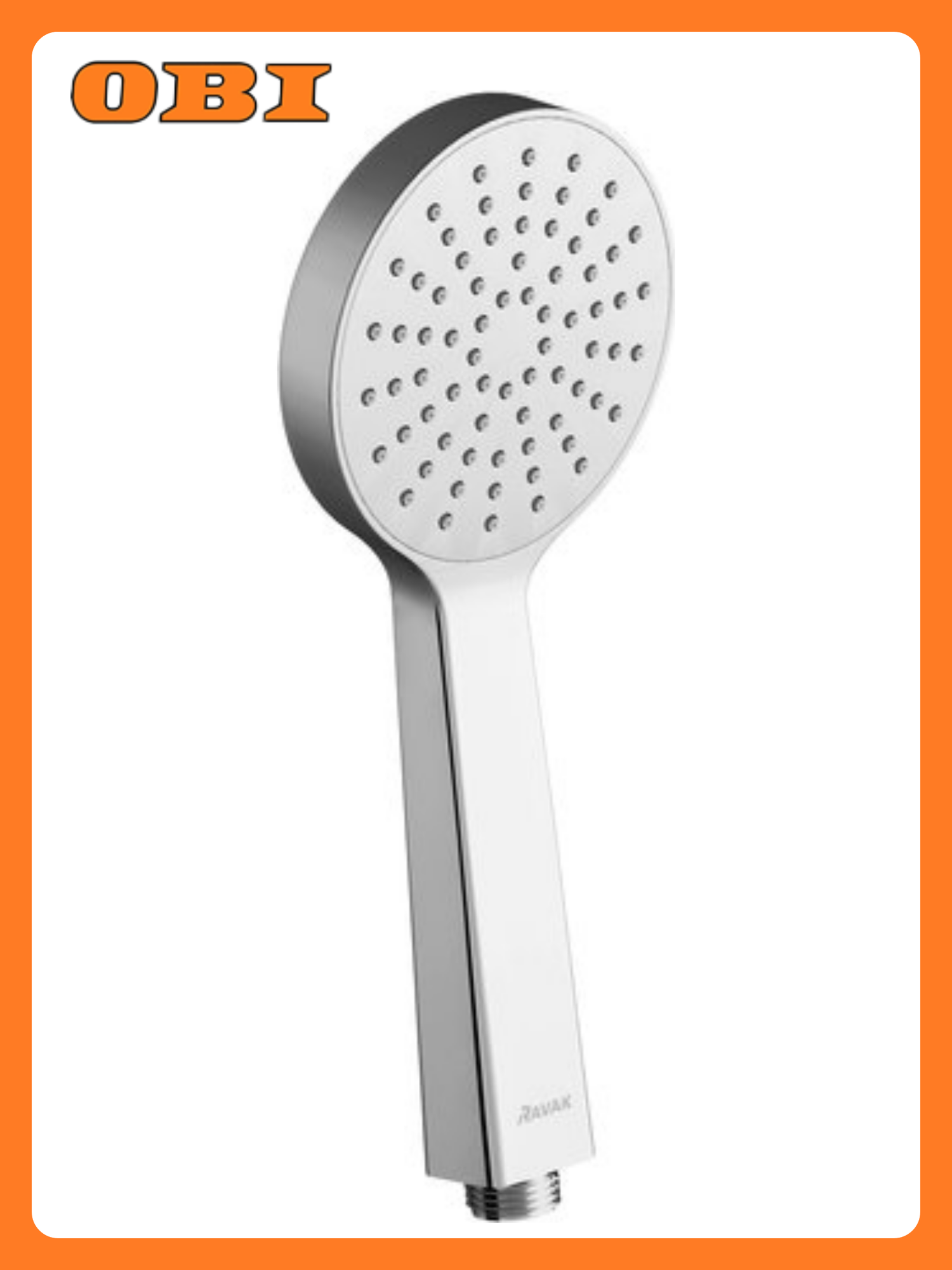 Душевая лейка (ручной душ) RAVAK Flat S 960.00 - 1 режим диаметр 100 мм