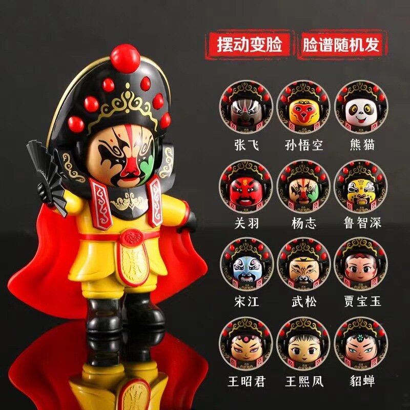 Китайская сущность культуры Сычуаньская опера кукла Пекинская опера меняющая лицо Кукла Макияж лица китайская