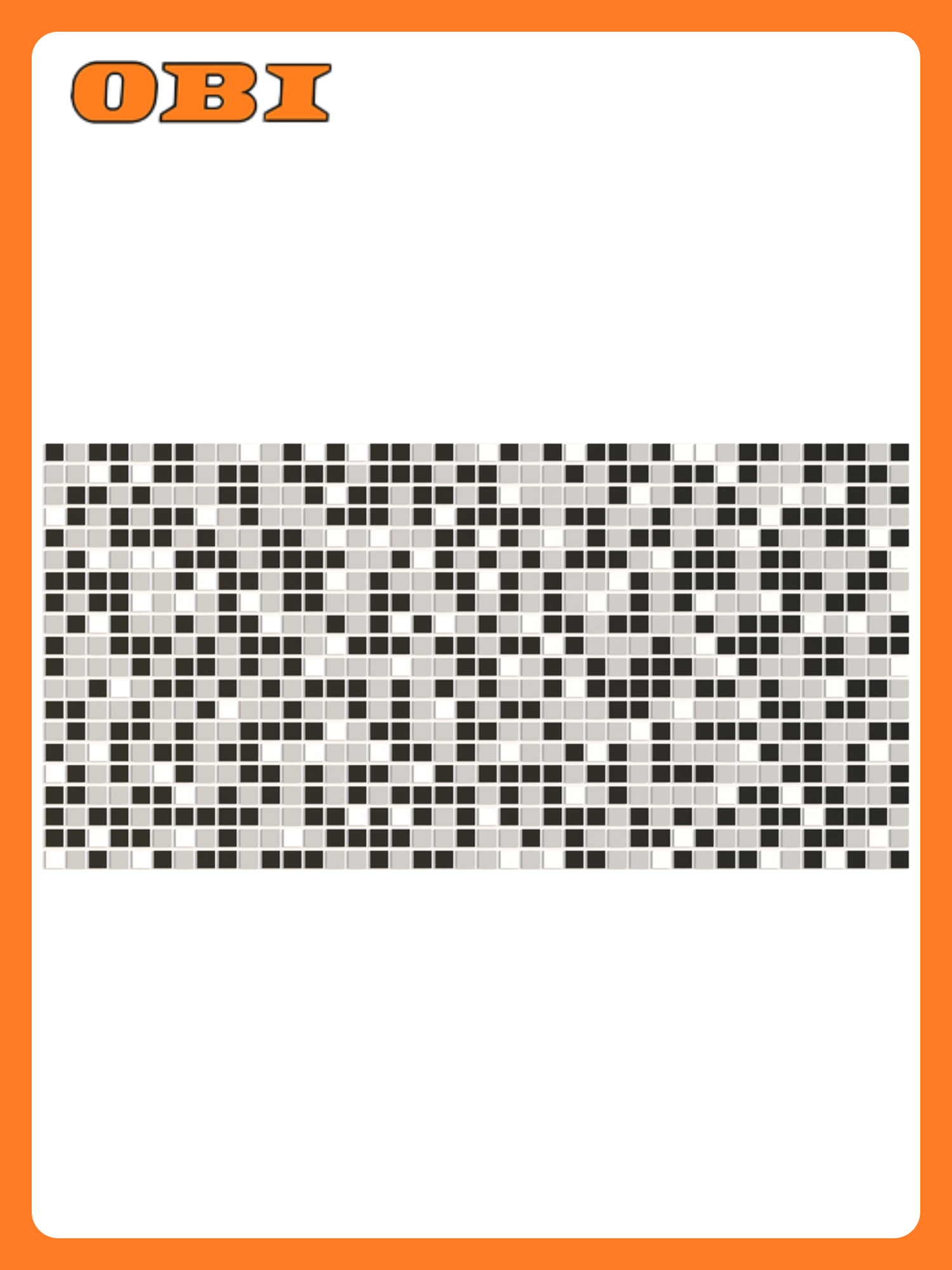 Панель ПВХ листовая 0,3мм мозаика «Микс черный»