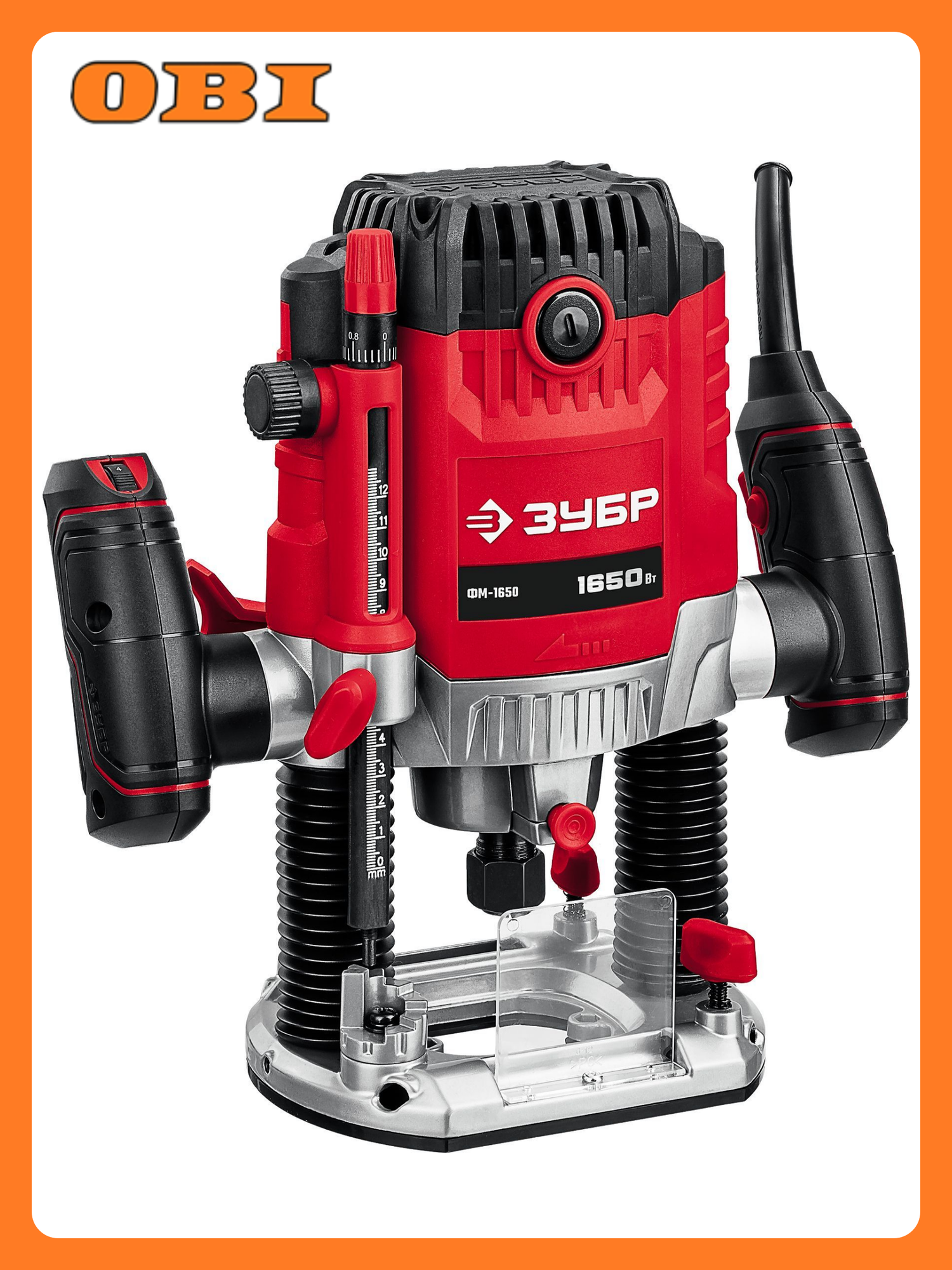 Фрезер электрический ЗУБР ФМ-1650, 1650Вт, 2 фрезы в комплекте