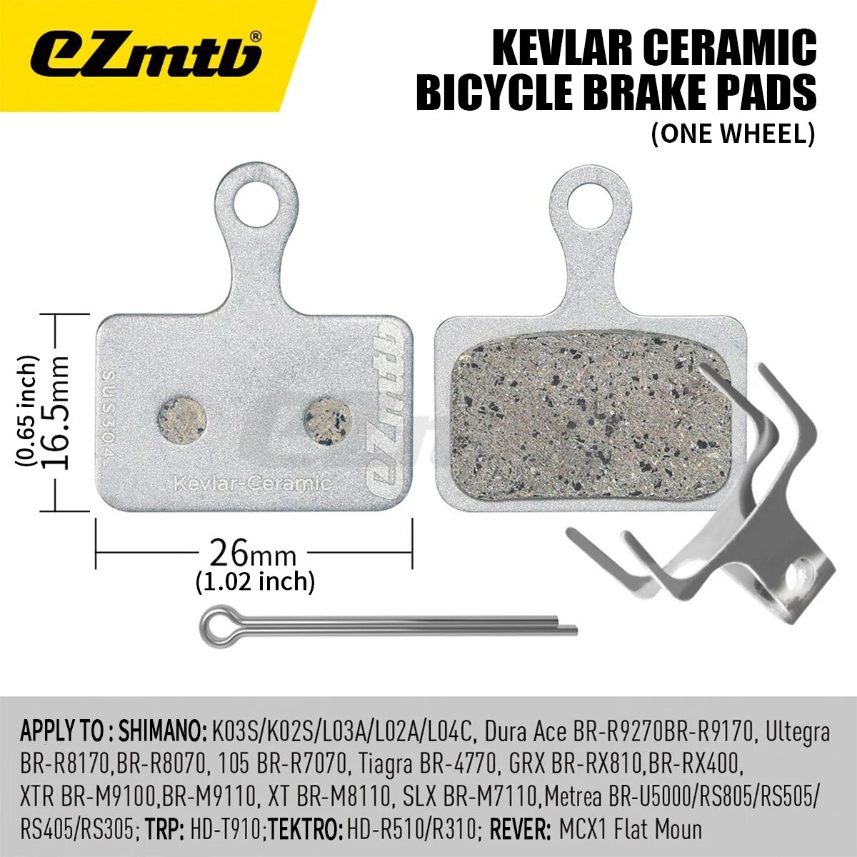 Тормозные колодки EZmtb Kevlar Ceramic Shimano R9270