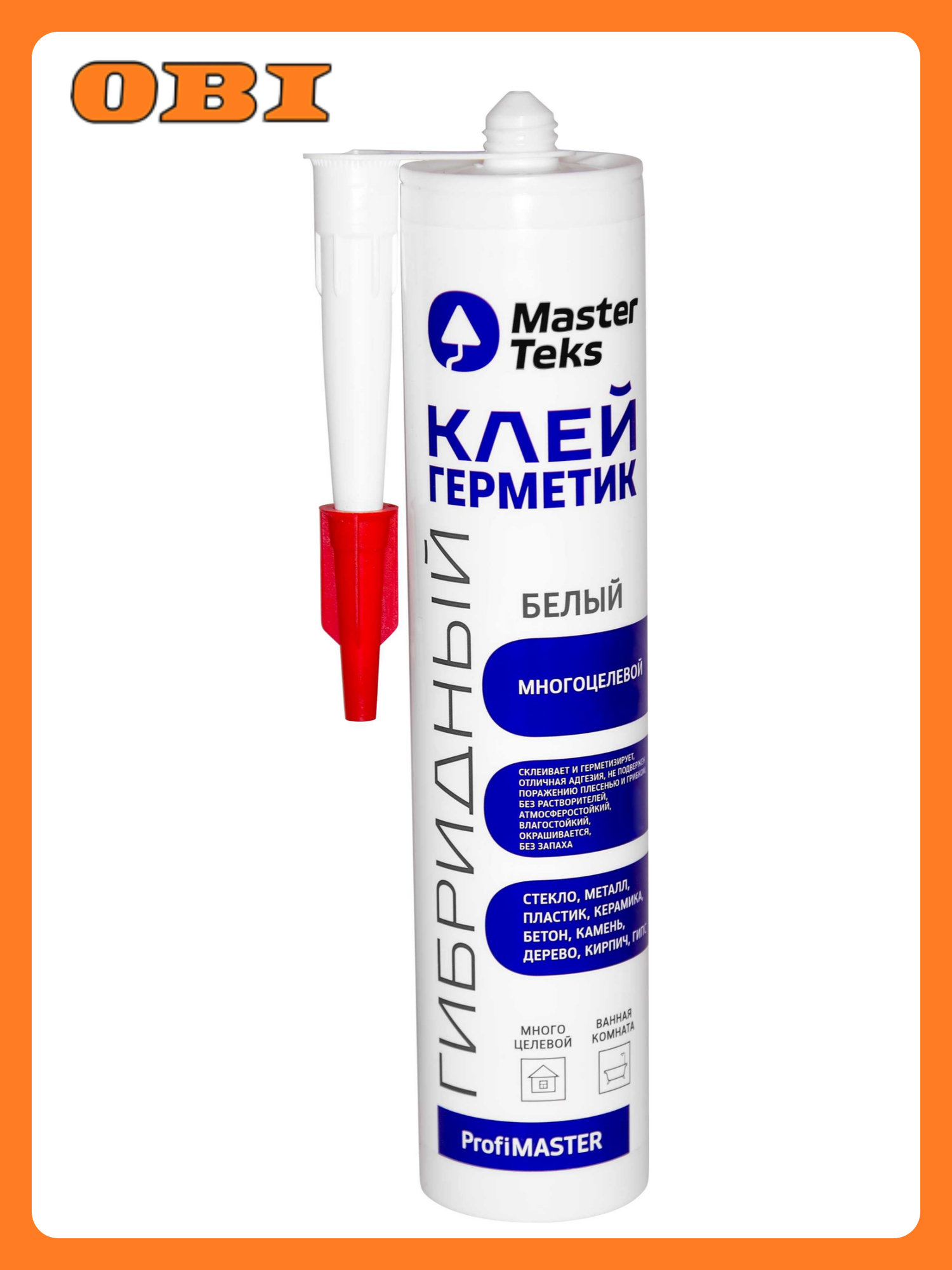 MasterTeks PM клей-герметик гибридный многоцелевой 290 мл белый