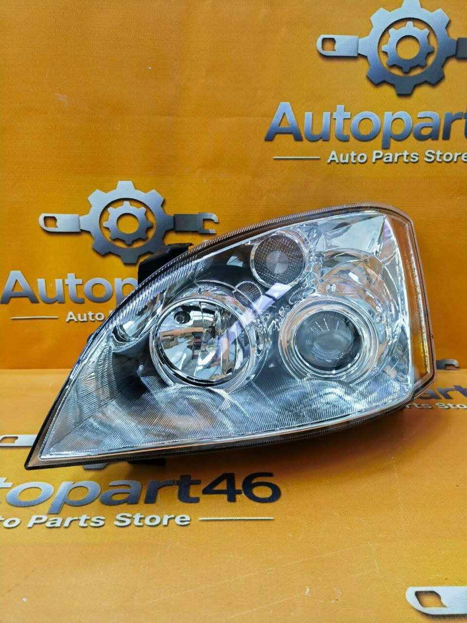 Фара передняя левая Чери Фора, Chery Fora. Желтый поворотник, электрокорректор. Оригинал