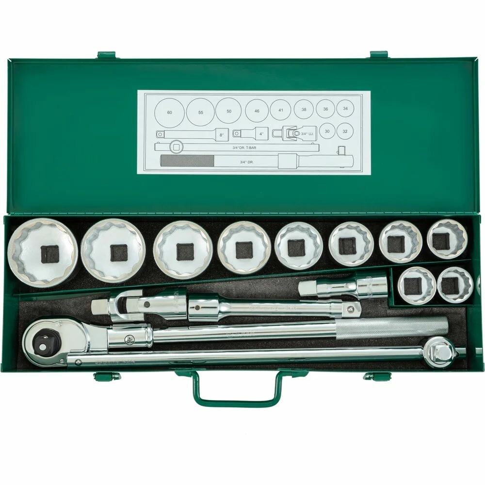 Набор торцевых головок Sata 09015