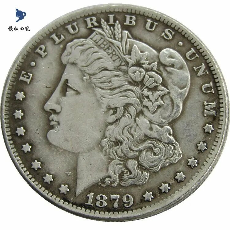 Монета Моргана (Morgan coin), Серебряный доллар (Silver ), Американский (American dollar).