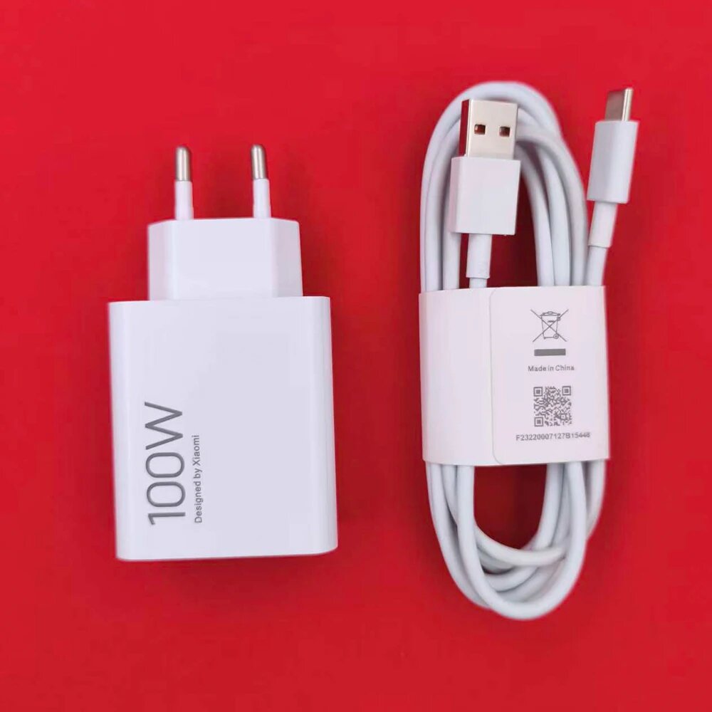 Зарядное устройство Xiaomi 100 Вт EU, адаптер для быстрой зарядки Turbo для Mi 15 17 Pro MAX Poco F8 Pro Ultra Redmi K90 Pro MAX 6A, кабель типа C EU add 2M Cable