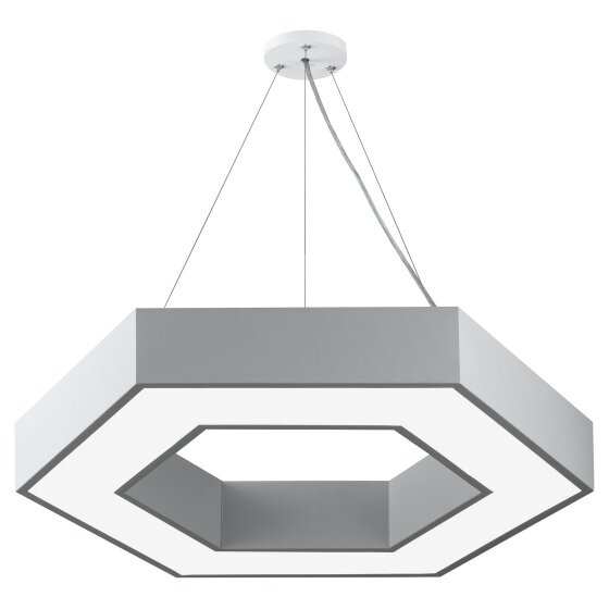 ЭРА Светильник LED Geometria Hexagon SPO123W40K045 45Вт 4000K 2500Лм IP40 60080 белый подвесной драй Б0058880