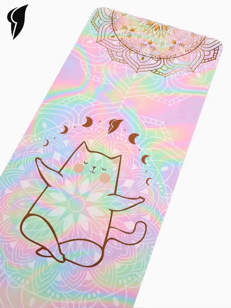 Коврик для йоги и фитнеса Bona Fide: Yoga Matt, 183*61*0,4 см, розовый