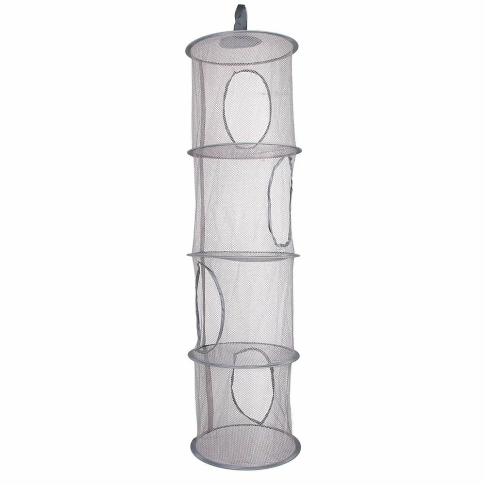Подвесная сетчатая корзина для хранения игрушек-органайзеров детской комнаты, балконного шкафа