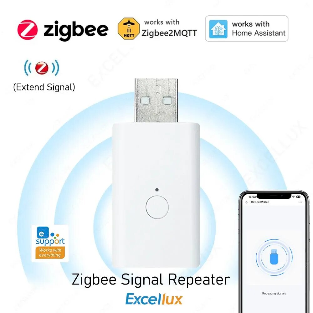 Усилитель сигнала для ZigBee 3.0 Repeater USB Extender, Ewelink Zigbee Расширитель Ретранслятор сигнала