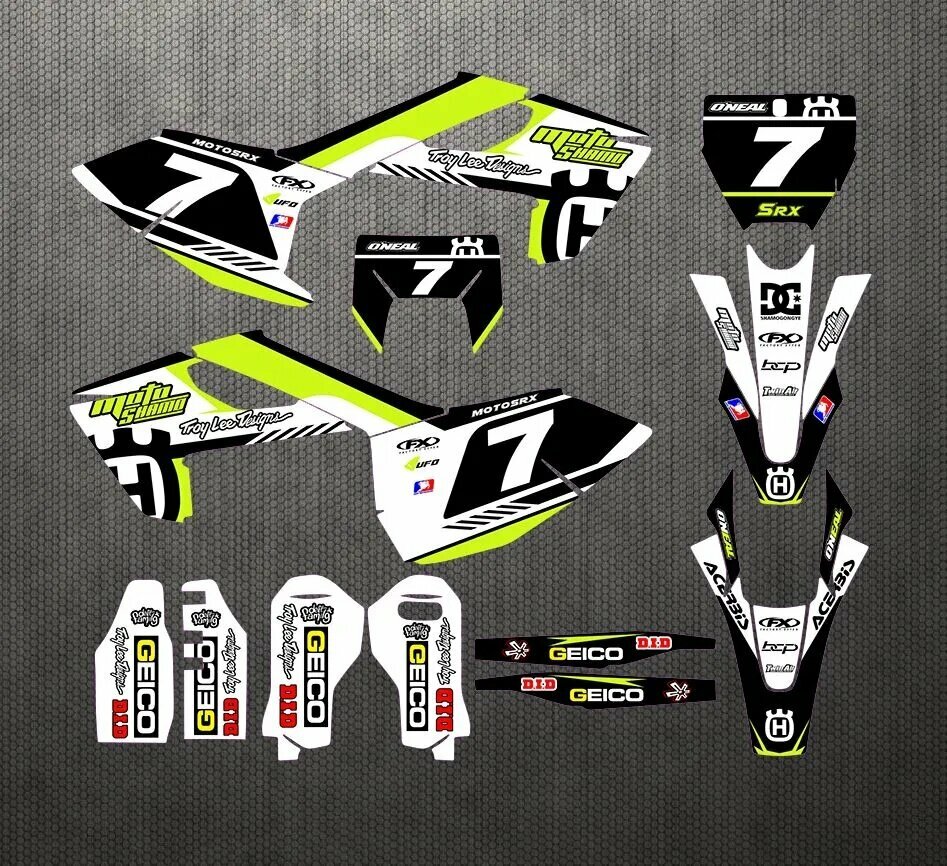 Использование графических пакетов Husqvarna 16-18 TC FC 2016 2017 2018 наклейка для мотоциклов