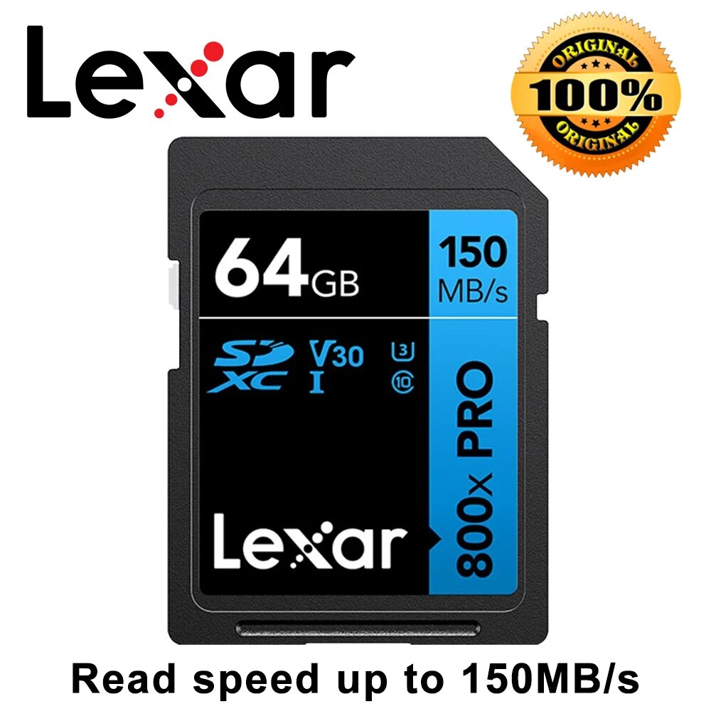 Lexar SD Card 800X Pro карта памяти 32/64/128/256 ГБ 64GB