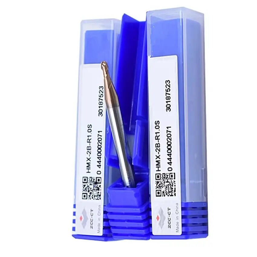 Шаровые фрезы HMX-2B-R1.0S, D2.0R1.0*4*4*50, 10 шт.