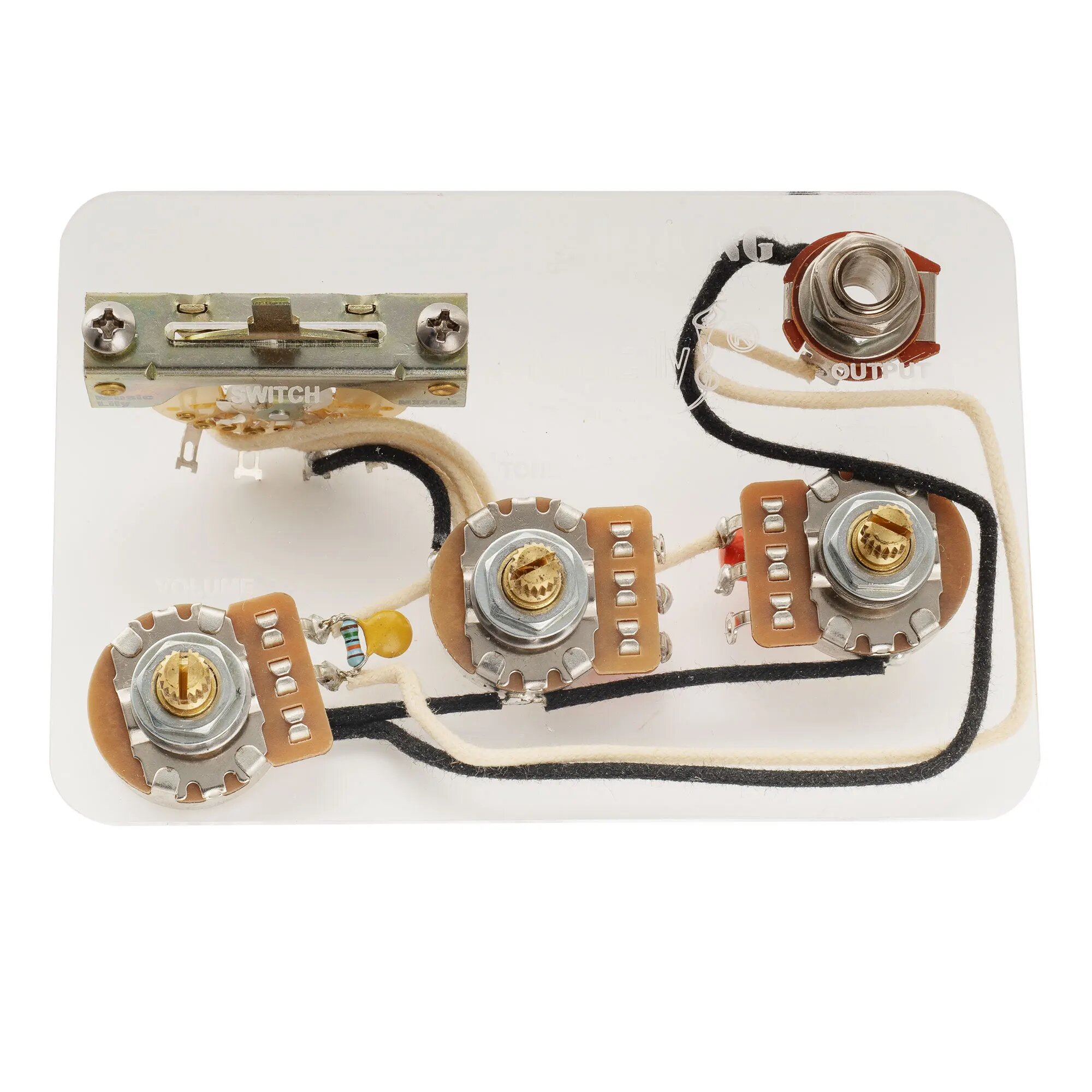 Musiclily Pro Электрогитара с автоматическим разделением и предварительно подключенным жгутом проводов для американского стиля ST HSS с 5-позиционным переключателем и потенциометром 3А