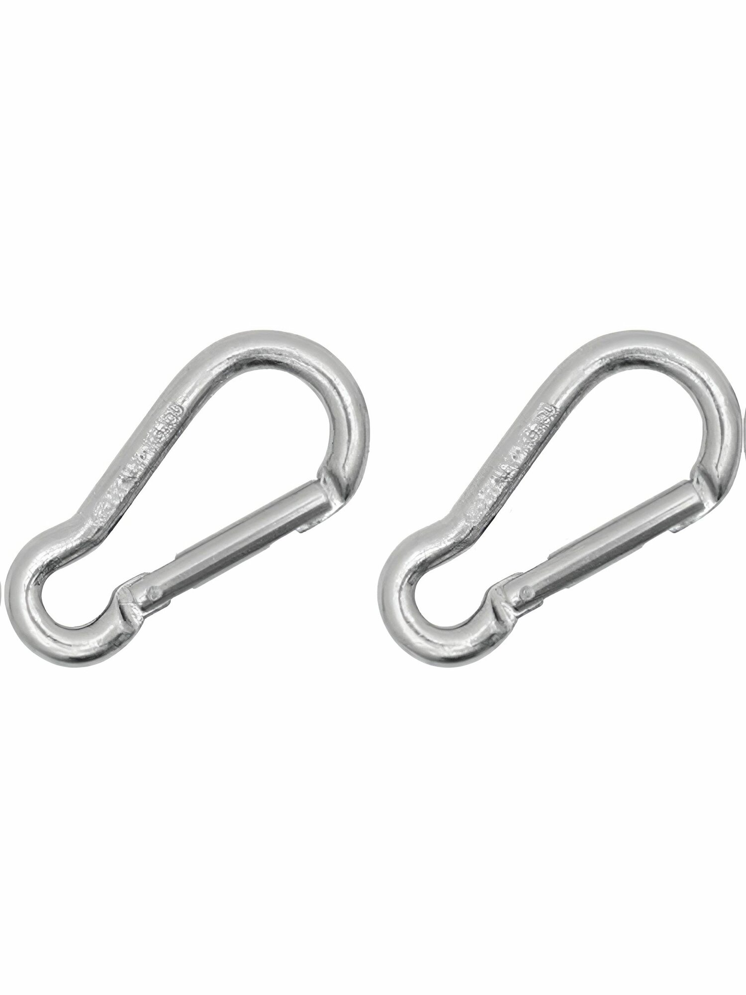 Карабин "KONG" Mini Pear Alu 5 мм полированный 120 кг. (2шт).