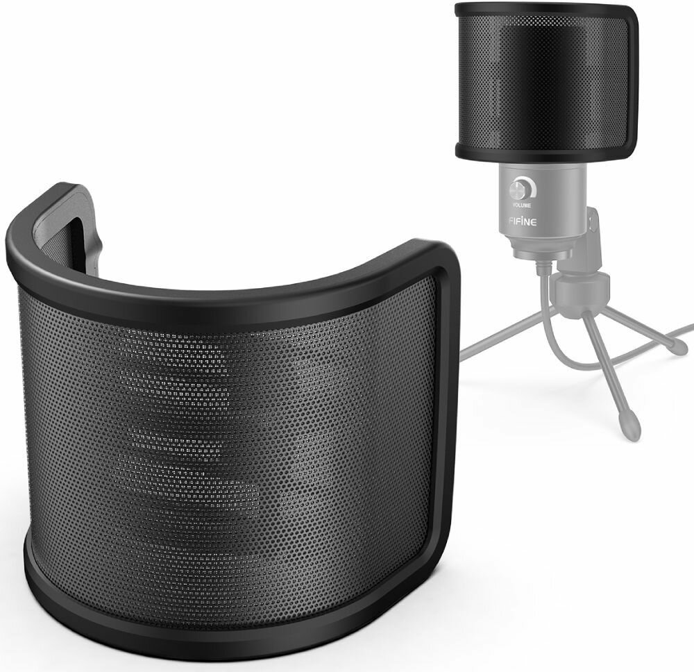 Поп-фильтр Fifine K6XX-U1, для USB-микрофона, крепление резинкой, вес 18г