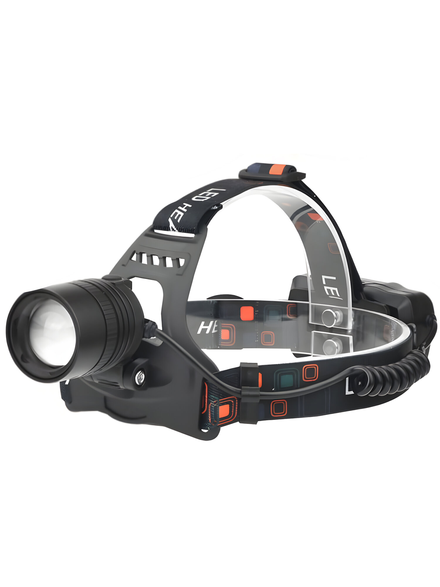 Фонарь налобный многофункциональный, яркий Огонь HТ-122D-P70 (черный)