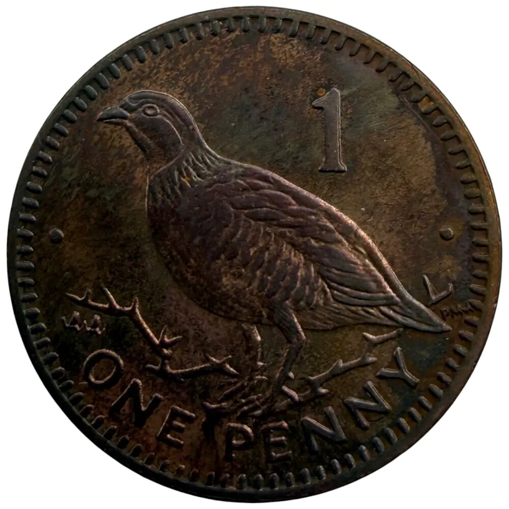 Гибралтар 1 пенни 2000 г. (AA)