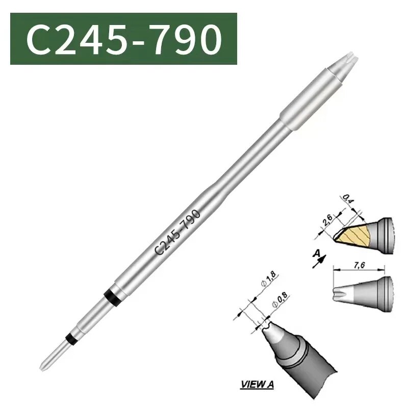 Сменное паяльное жало OEM C245, серия C245, сварочное сопло C245-SK, совместимое с паяльной станцией I2C T245