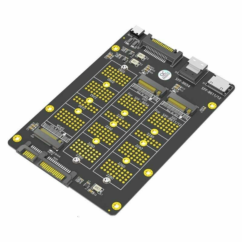 Конвертер Soid Disk с M.2 NVMe на SFF 8611/8654