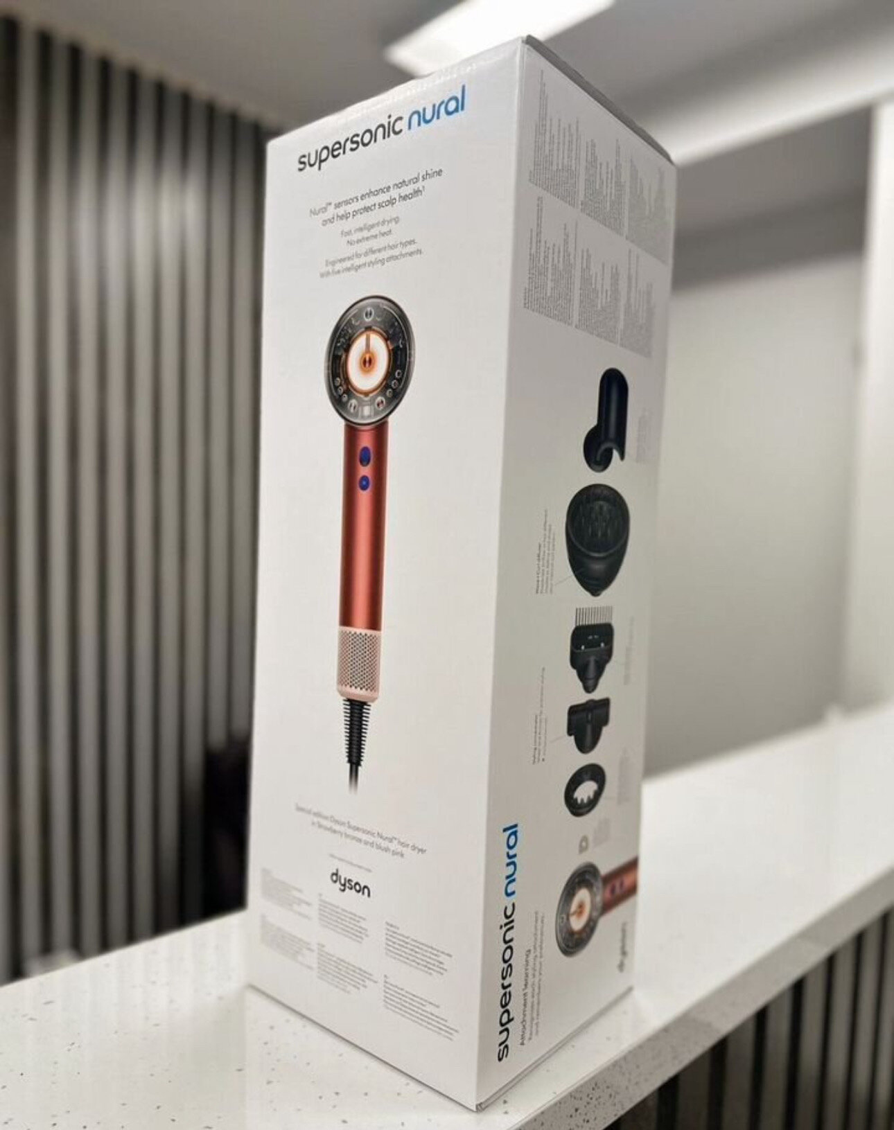 Фен Dyson Supersonic Nural HD16, Strawberry Bronze/Blush Pink (тип вилки EU, wave+curl)