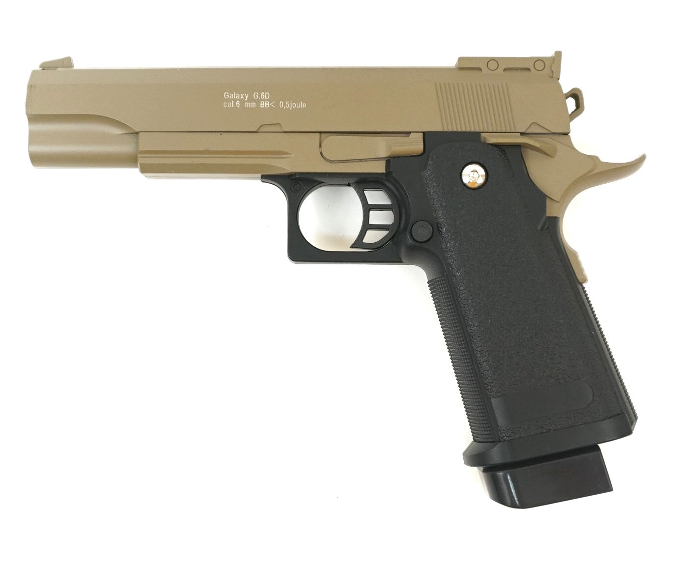 Страйкбольный пистолет G.6D COLT1911PD песочный (Galaxy)