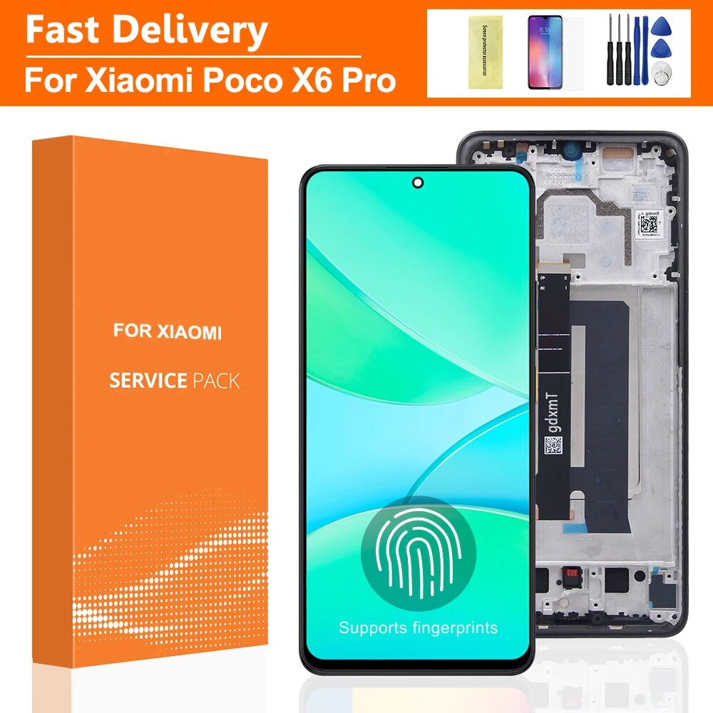 Дисплей Xiaomi Poco X6 Pro 6.67" Black with Frame