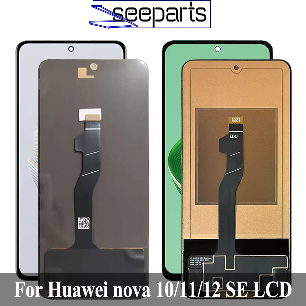 OLED/TFT ЖК-дисплей для Huawei nova 10 SE ЖК-дисплей 11SE 12SE, дигитайзер сенсорного экрана в сборе, запасные части Silver Frame (TFT)