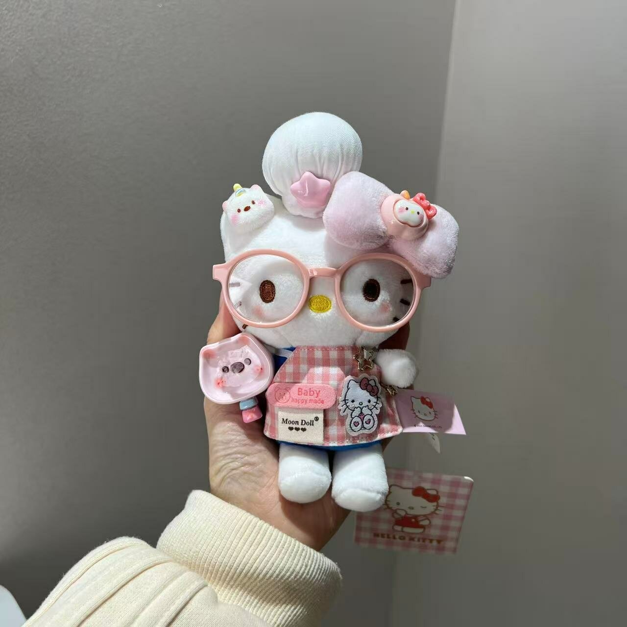 Настоящий апельсиновый шеф-повар милый фартук котенок милый плюшевый подвеска игрушка рюкзак брелок