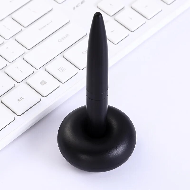 Металлическая шариковая ручка с магнитной левитацией Черный, черный