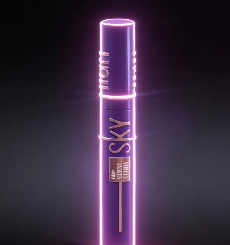 Тушь для ресниц Miss Lara "Lash Sensational Sky High", фиолетовая, удлиняющая, водостойкая