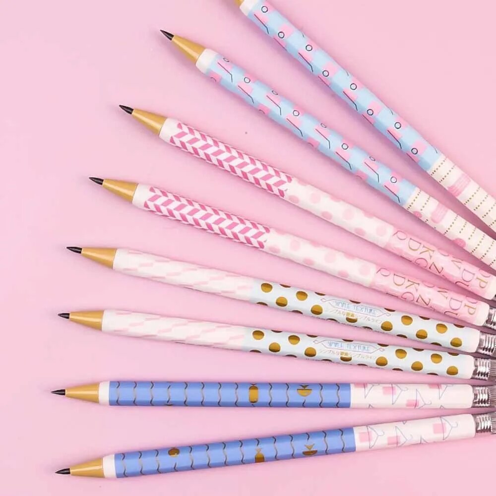 Цельный милый автоматический карандаш Lytwtw's с героями мультфильмов, удобный подарок для письма, офиса, школьные принадлежности